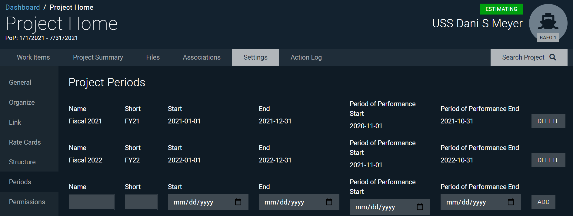 OAE Multi-Period Projects - a User Guide - OAE